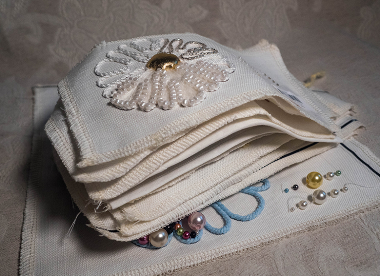 Creative cord setting embroidery experiments